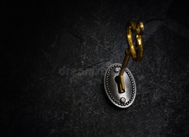 Vintage Lock on Sliding Latch Door Stock Image - Image of close, bolts ...