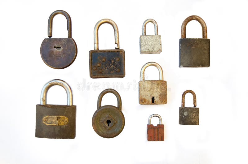 Vintage locks stock image. Image of domestic, locks, safety - 64291847