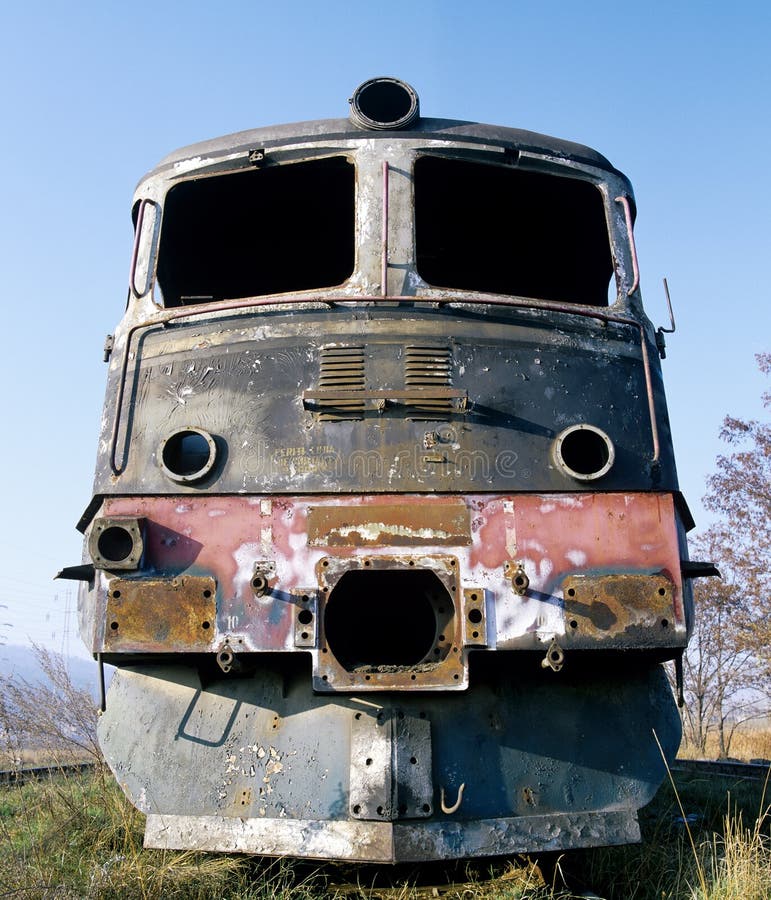 Old Time Steam Locomotive Railroad Train Panorama Stock Photo - Image ...