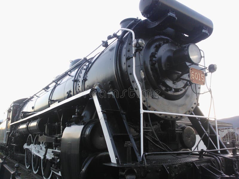 Vintage locomotive engine editorial photography. Image of black - 56200572