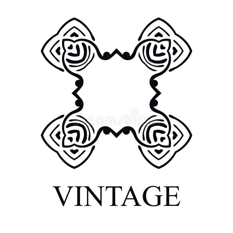 Vintage logo template stock vector. Illustration of graphic - 109154662