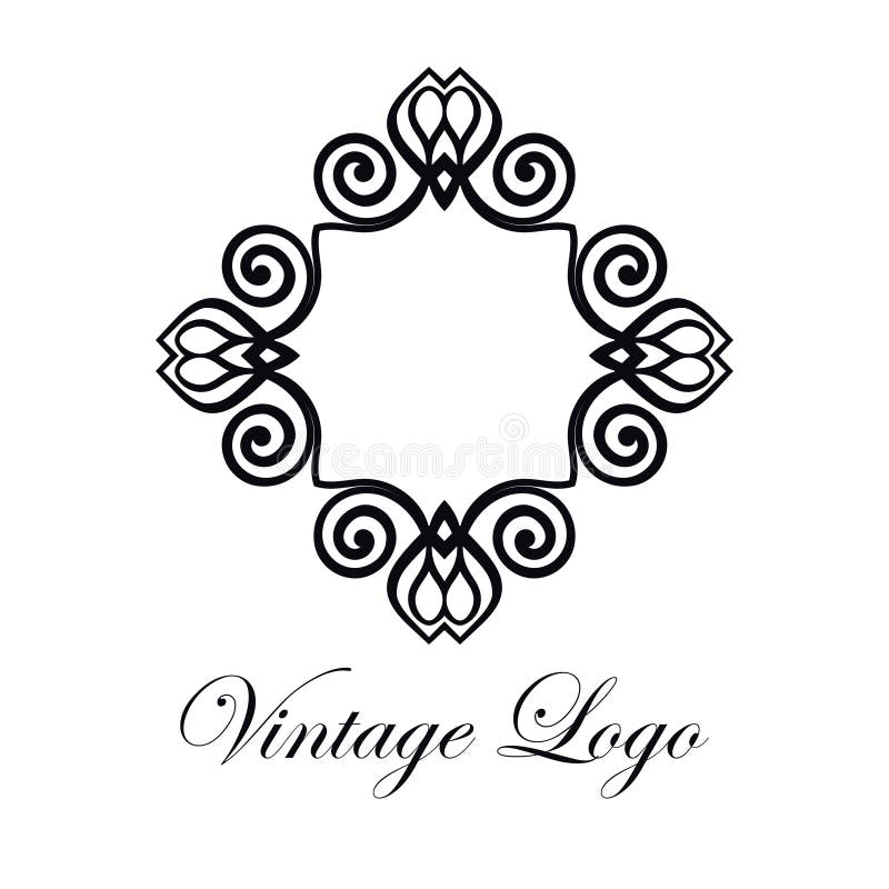 Vintage logo template stock vector. Illustration of classic - 109154604