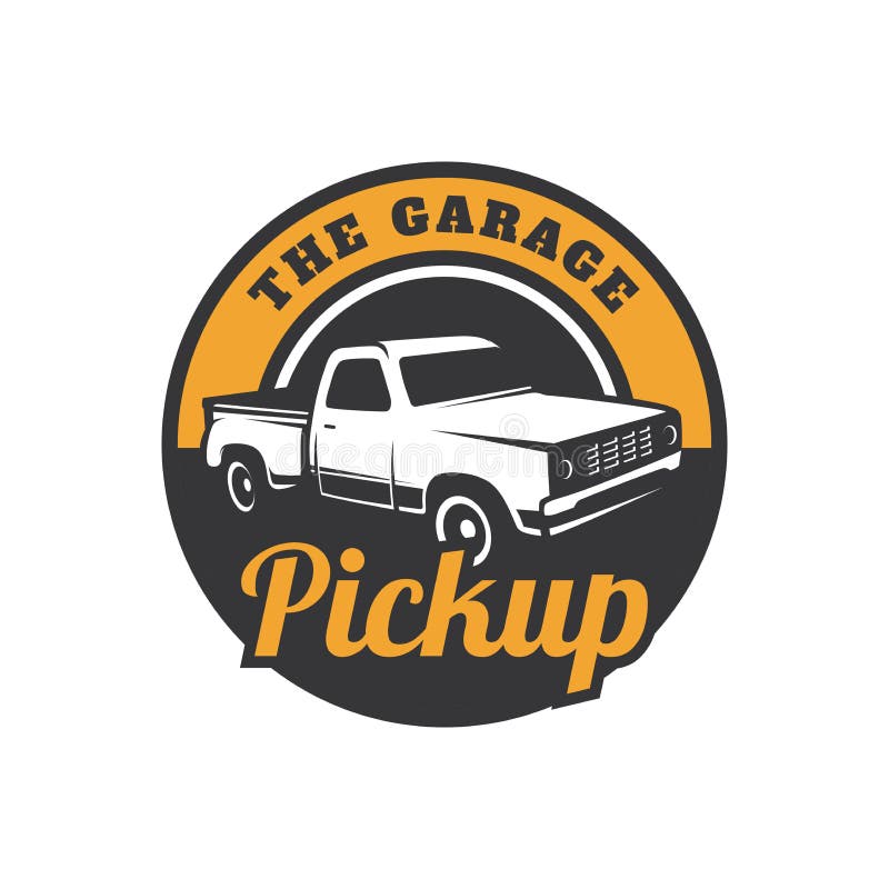 Pick Up Truck Car Vector Logo Template Stock Illustration ...