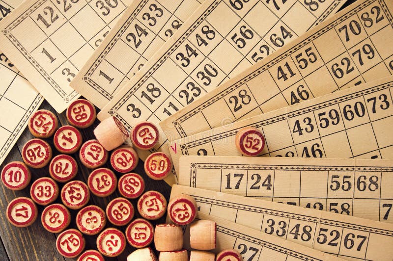 Vintage lotto stock image. Image of wood, leisure, bingo - 68441669