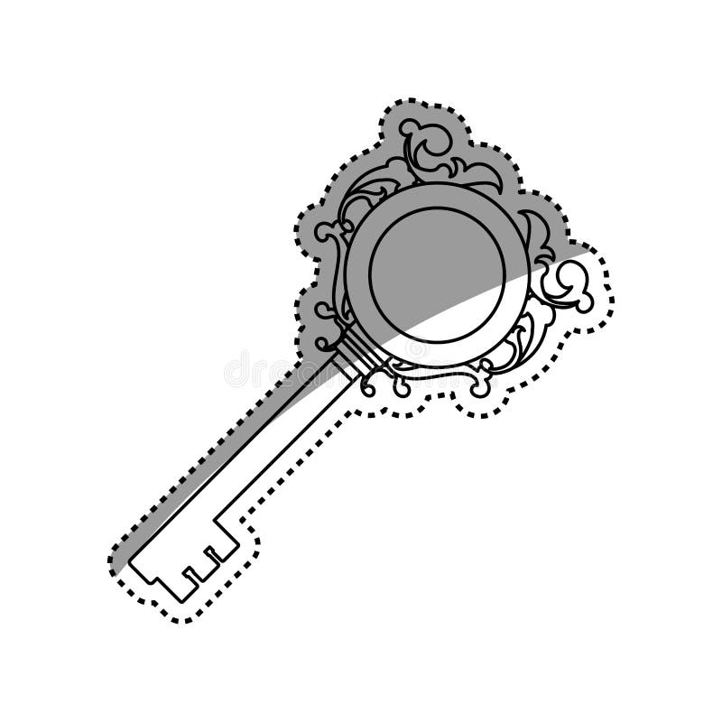 Vintage luxury key stock illustration. Illustration of black - 88192948