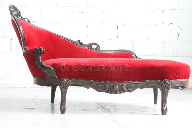 Vintage red sofa. stock image. Image of vintage, furniture - 2166341