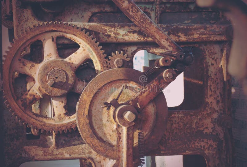 Vintage machine stock image. Image of floor, construction - 66439559