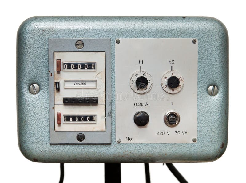 Retro control panel stock image. Image of obsolete, dial - 15016841