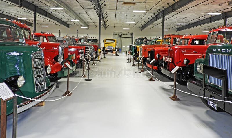 Vintage Antique Mack Truck Indoor Museum Display Editorial Photography ...