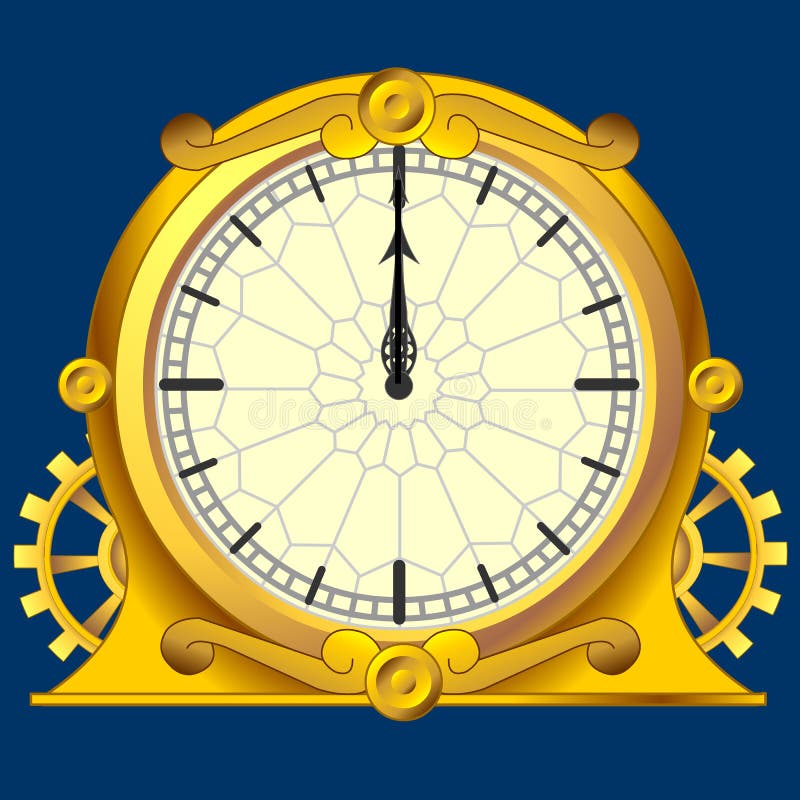 Vintage magic clock stock vector. Illustration of victorian - 22440635