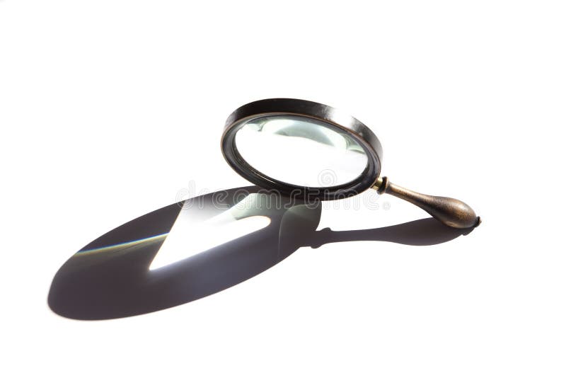 Magnifying glass stock image. Image of documents, optical - 146964051