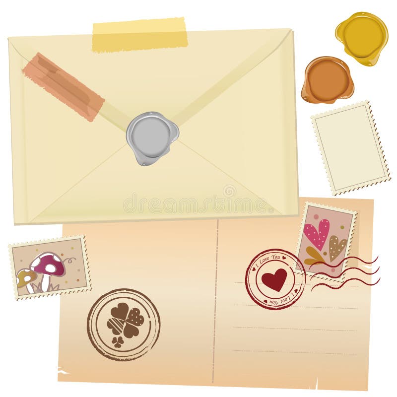 Vintage Mail Graphic stock vector. Illustration of icon - 21303309