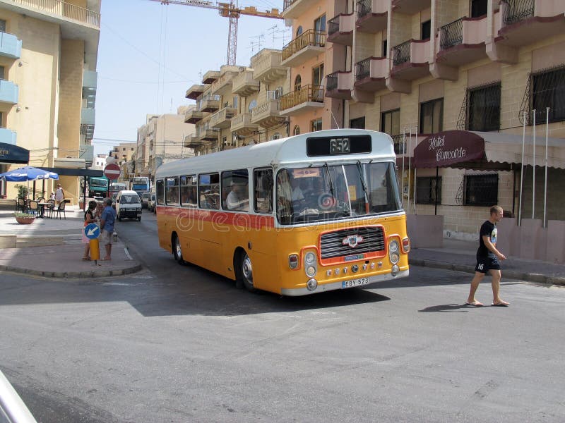 Vintage Malta Bus editorial photo. Image of decker, italy - 66207926
