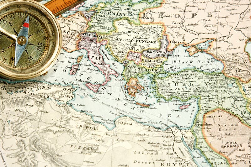 Vintage Map and Chart stock image. Image of north, travel - 10114809