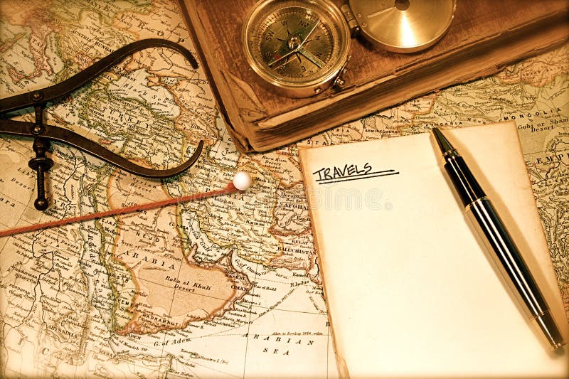 Vintage Map and Chart stock image. Image of history, journal - 11629083