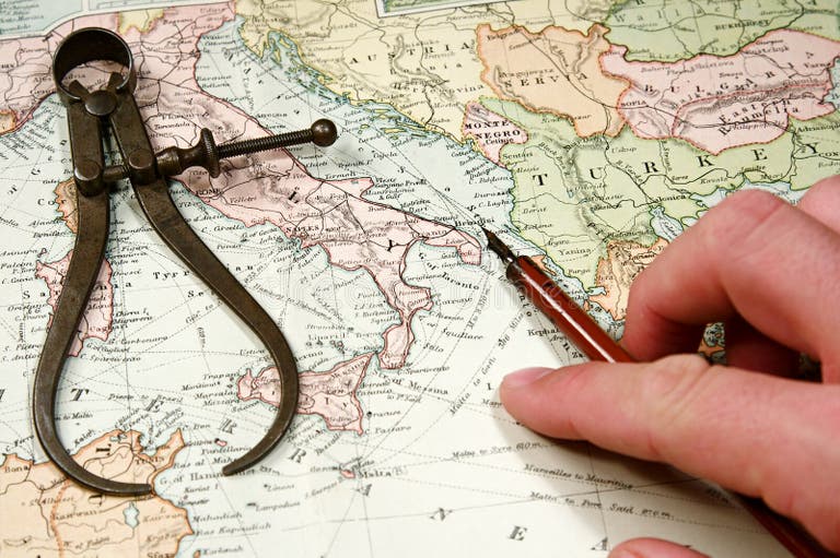 Vintage Map and Chart stock image. Image of history, atlas - 7979917