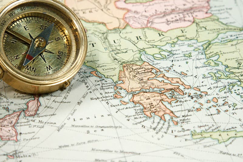 Vintage Map and Chart stock photo. Image of chart, magnetic - 8986090