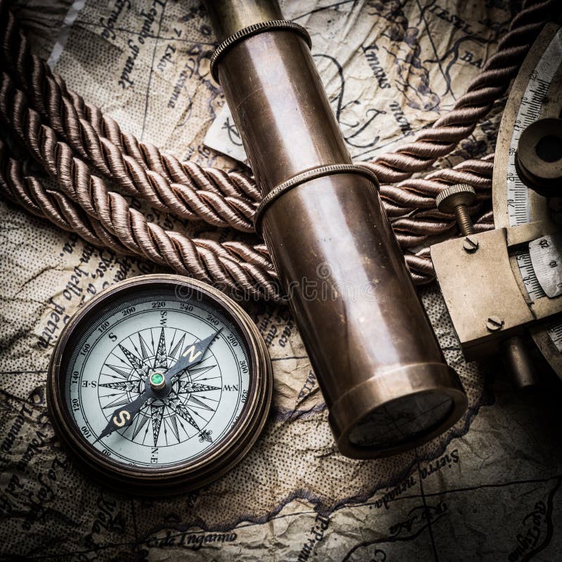 Vintage marine still life stock photo. Image of glass - 45607942