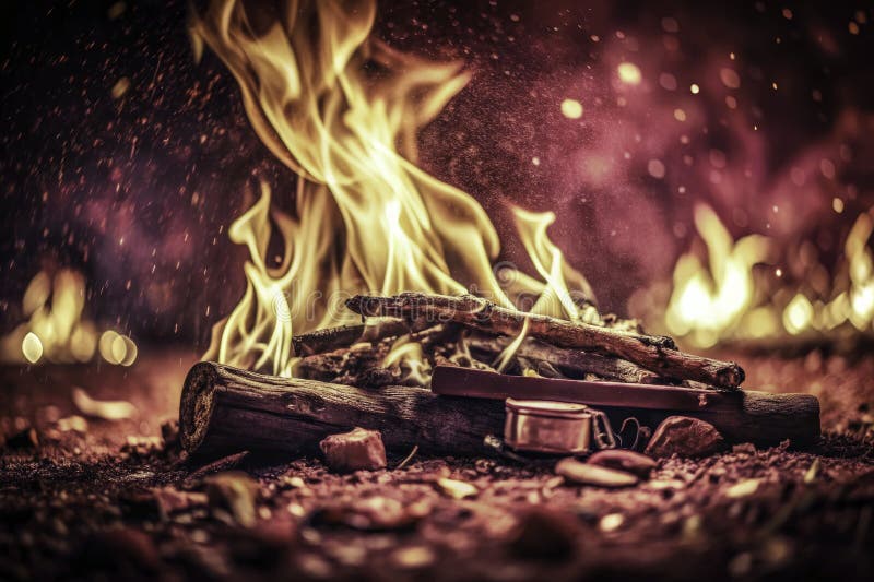 A Vintage Maroon Fire Background Nostalgic Textured and Dramatic ...