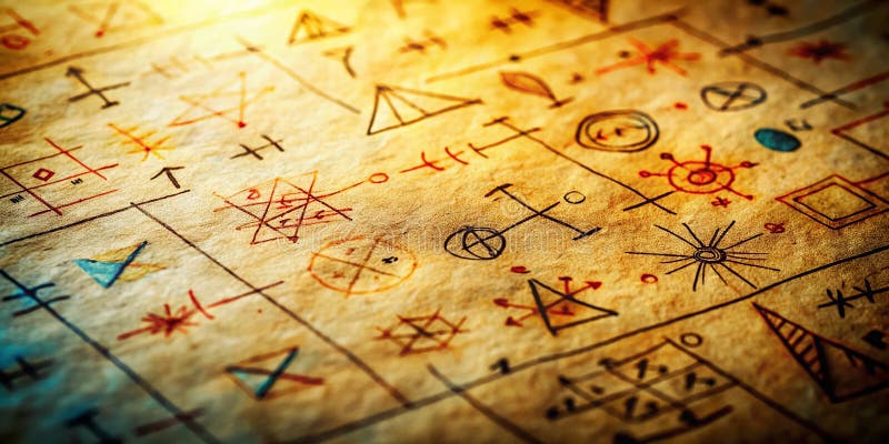 Vintage Math Symbols and Numbers a HandDrawn Documentary Collection for ...