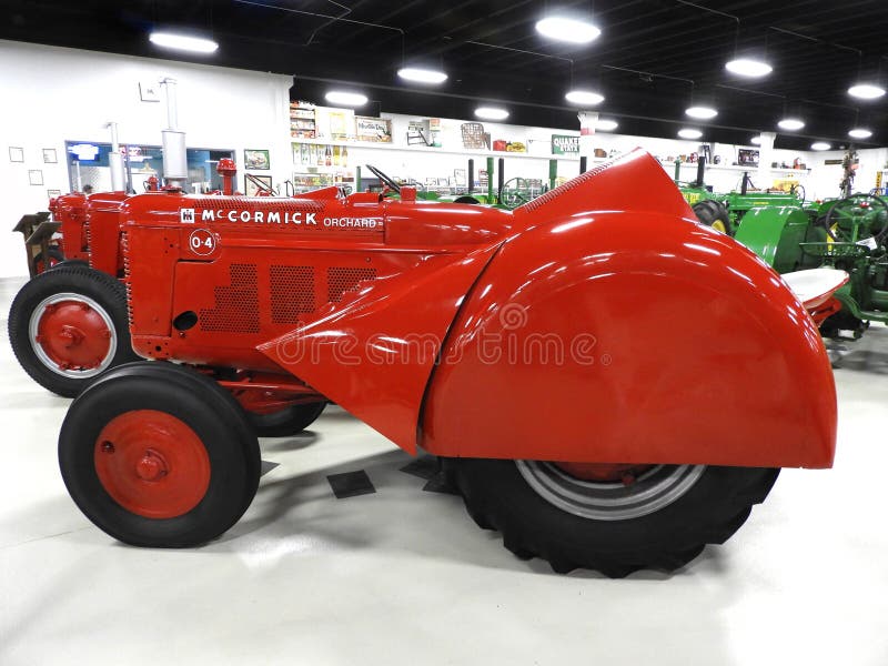 Vintage Antique Mccormick Red Orchard Tractor Stock Photos - Free ...