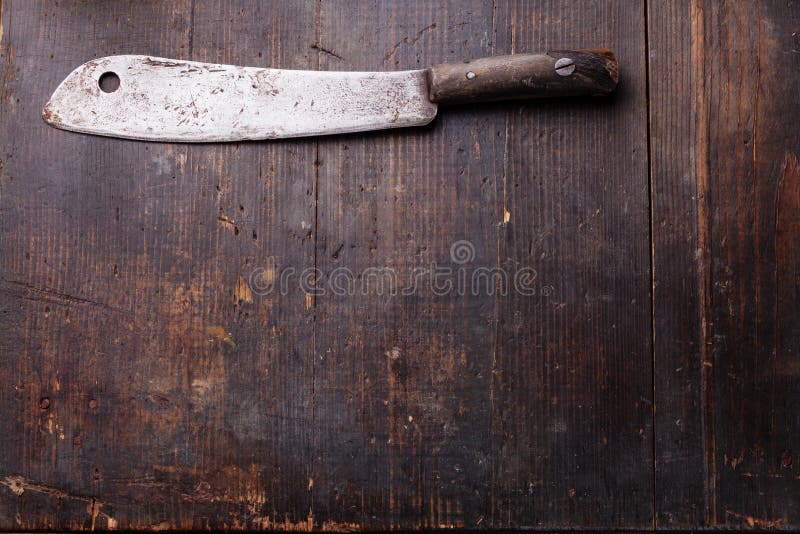 Vintage meat cleaver stock image. Image of cleaver, cuisine - 4792341