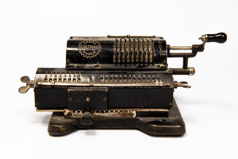 Vintage Mechanical Counting Machine Editorial Stock Image - Image of ...