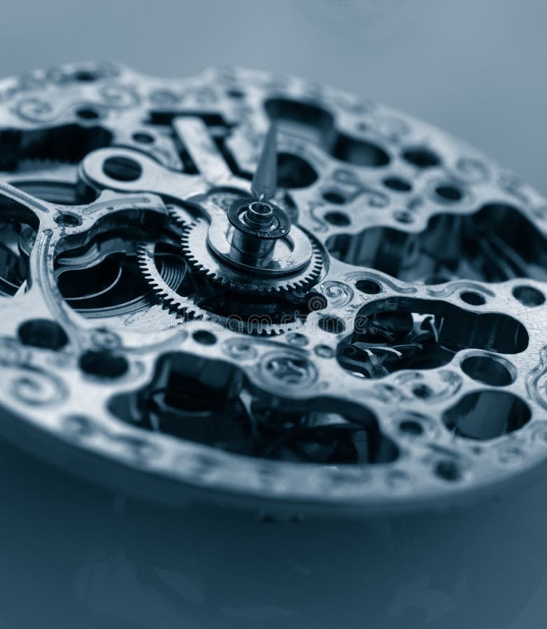 Vintage Mechanical Watch Caliber Stock Image - Image of hours, instant ...