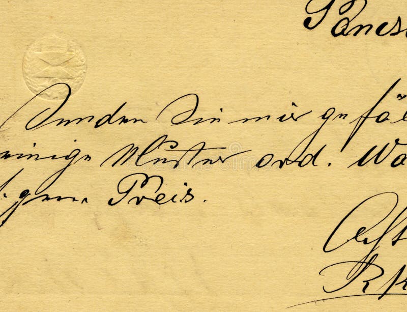 Vintage message stock image. Image of retro, history, page - 1852229