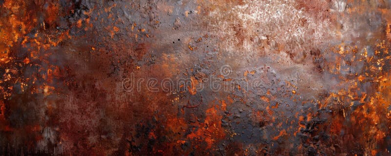 A Vintage Metal Background with Intricate Rust Patterns and Weathered ...