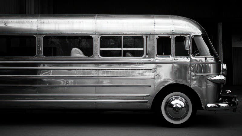 Vintage Metal Bus Profile Stock Illustrations – 10 Vintage Metal Bus ...