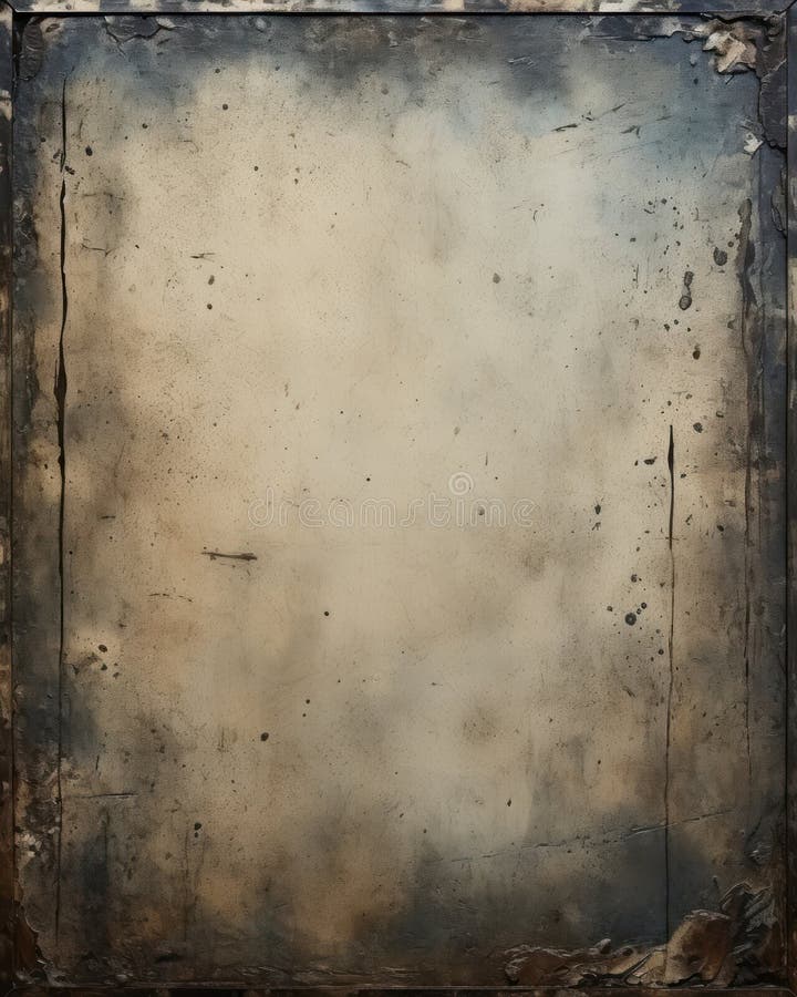 Vintage Metal Frame with Rustic Border AI Generated Stock Illustration ...