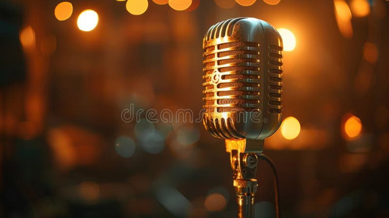 Vintage Metal Microphone Stock Illustrations – 4,592 Vintage Metal ...