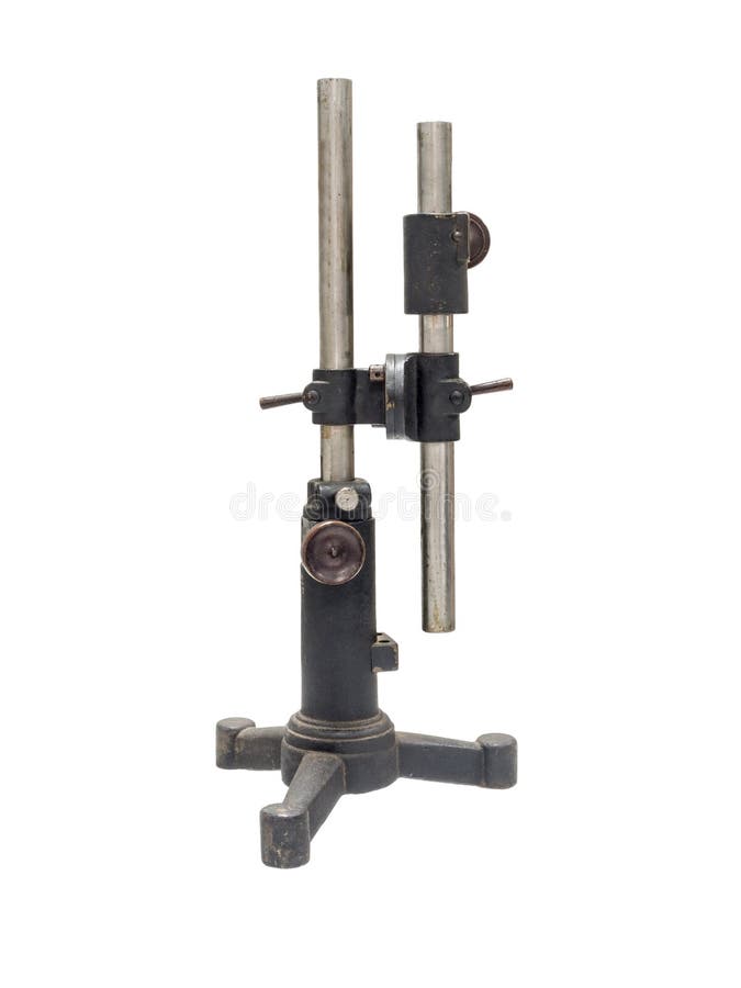 Vintage Metal Stand Scientific Use Isolated White Stock Photos - Free ...