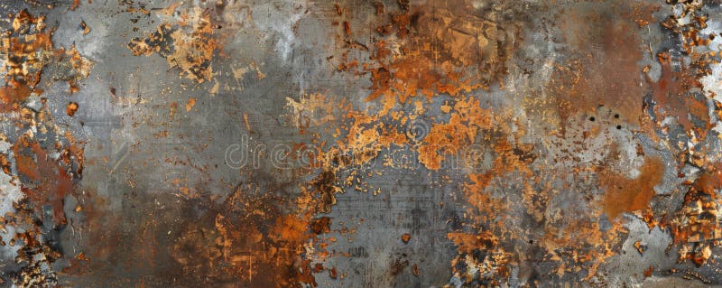 A Vintage Metal Surface with Intricate Rust Details and Weathered ...