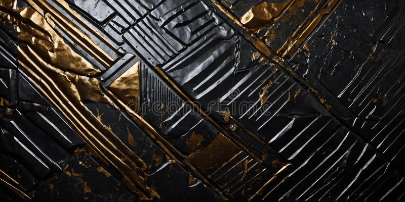 Vintage Metallic Black Grungy Texture for Banner Backg Ai Generated ...