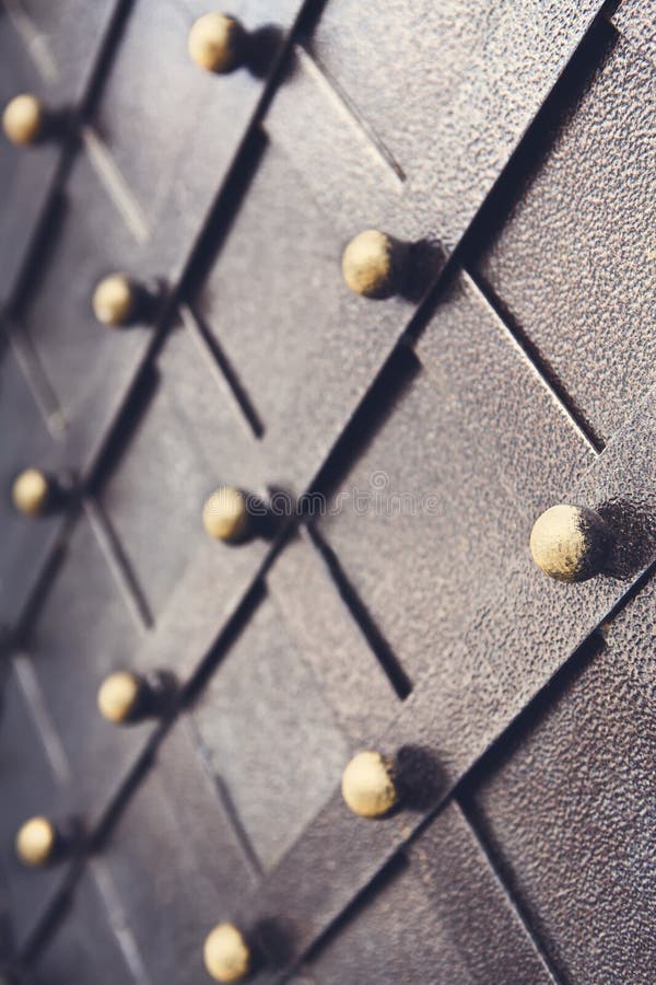 Vintage Metallic Pattern. Decorative Checkered Elements Stock Image ...