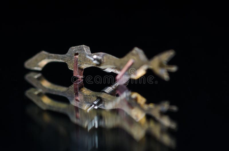 Vintage Metallic Right Angle Pallet Fork Stock Photos - Free & Royalty ...