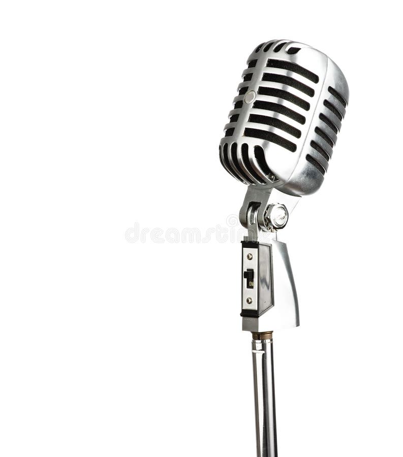 Antique floor microphone stock photo. Image of style, equipment - 1167392