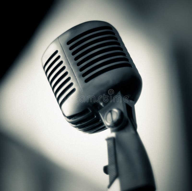 Vintage Microphone editorial stock image. Image of objects - 5526634