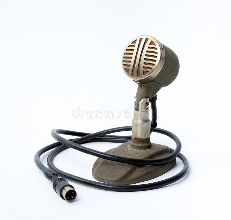 Studio Talkback Microphone stock photo. Image of feedback - 28300