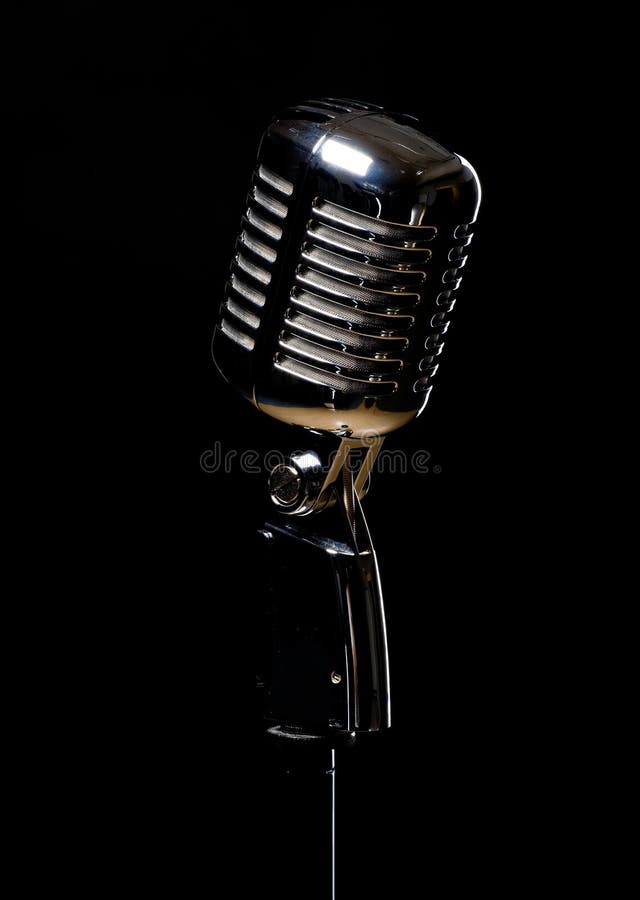 Retro Mic editorial stock photo. Image of audio, party - 854628
