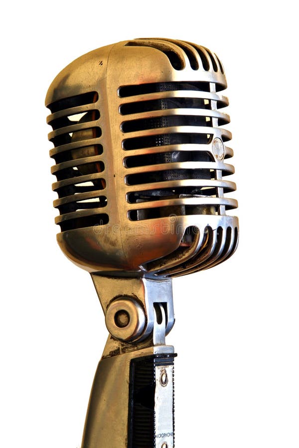 Vintage Microphone editorial stock image. Image of objects - 5526634