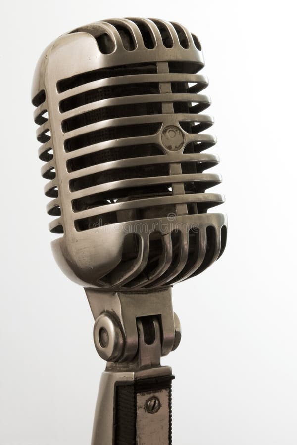 Vintage Microphone stock image. Image of aged, metal - 13764417