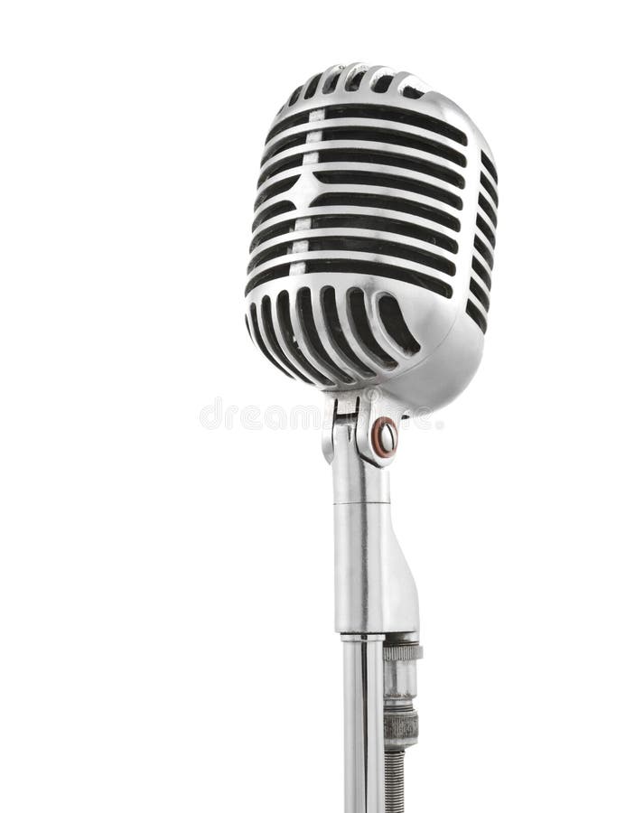 Microphone Isolated Side View Stock Photo - Image of standup, stand ...