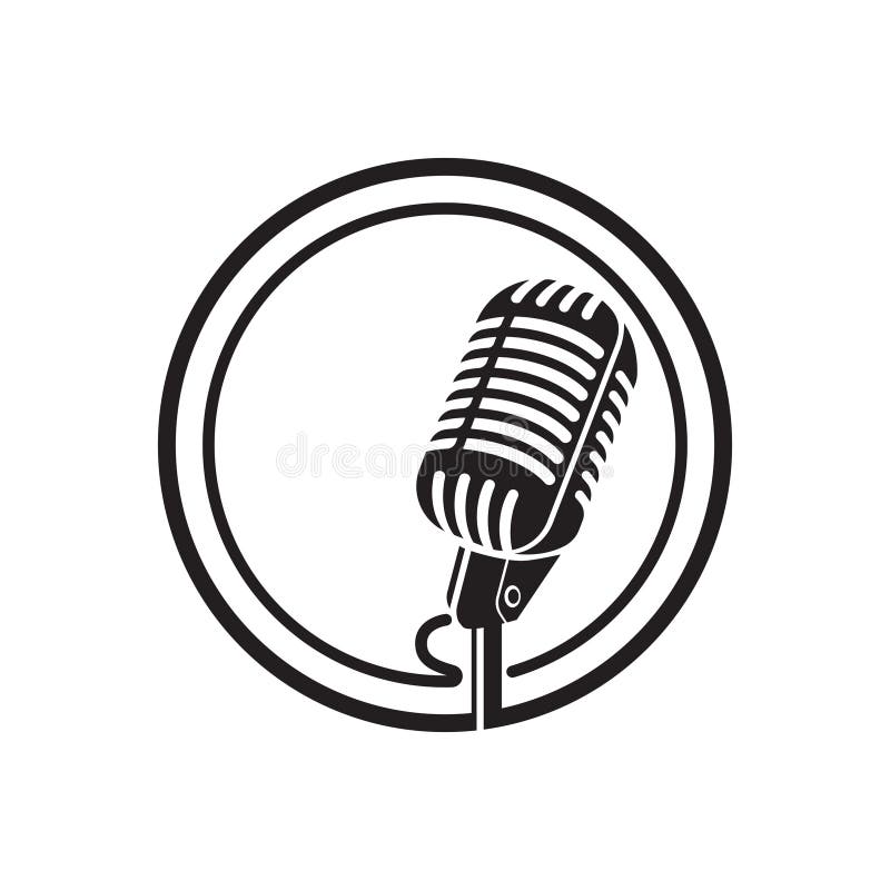 Vintage Microphone. Music, Voice, Record Icon Stock Vector ...