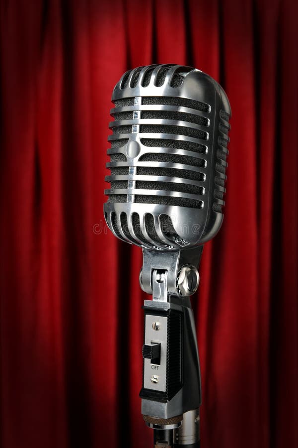 Vintage microphone stock image. Image of fashioned, performing - 5887647