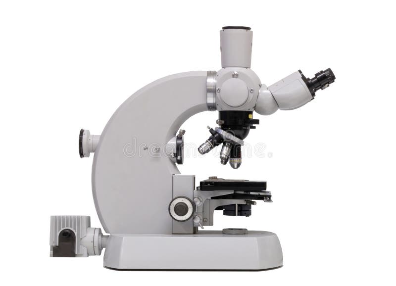 Vintage Microscope, Advanced Model Stock Photo - Image of education ...