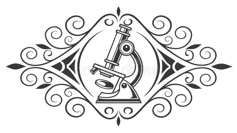 Vintage Microscope Science Discovery Decorative Vector, Vector Design Generative AI Stock Vector ...