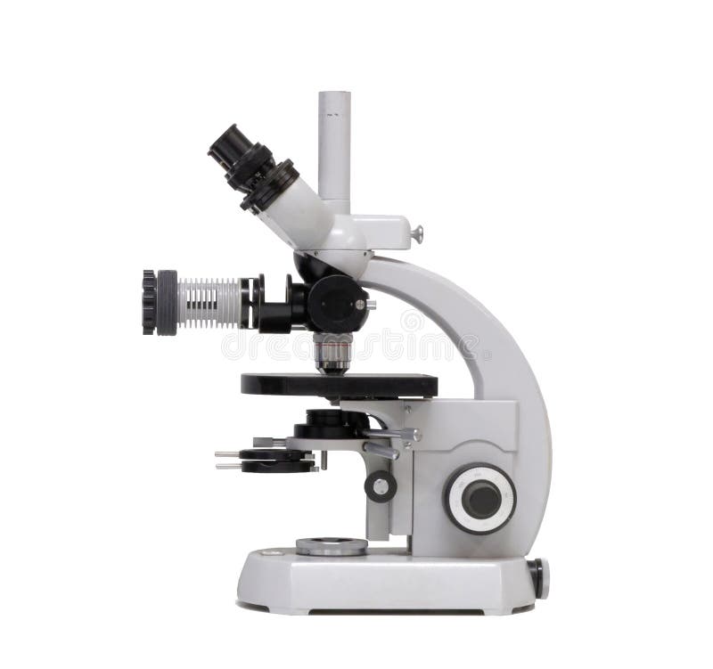 Microscope, Retro Style, Side View Stock Photo - Image of research ...